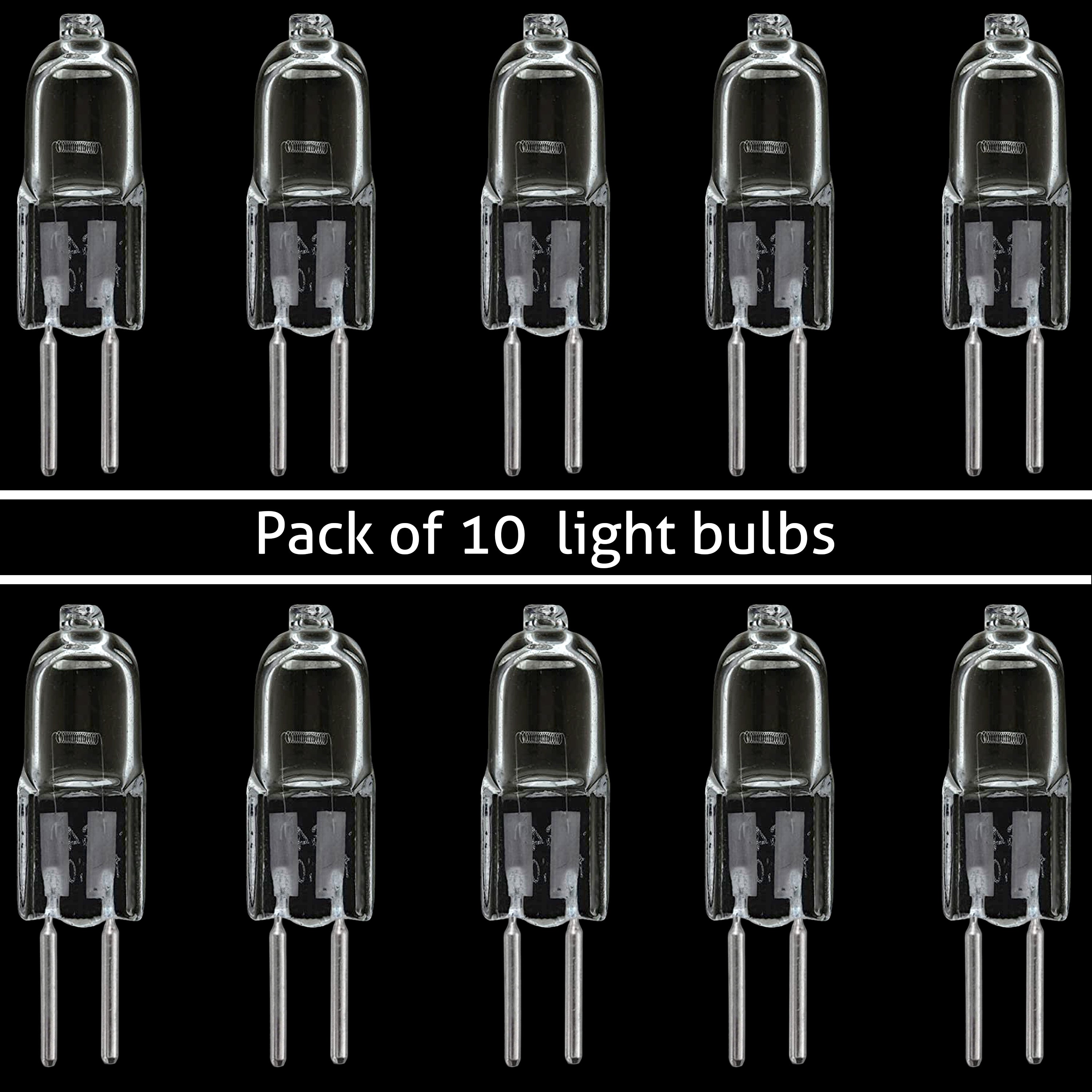 10 Pack G5.3 Halogen Bi-Pin Bulbs, 20W Dimmable 110V – Spot Light Inc